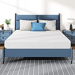 IULULU Twin Mattress, 8 inch Memory Foam Mattress in a Box Twin Size Green Tea Gel Infused, Medium Firm, CertiPUR-US Certified, Made in USA,White