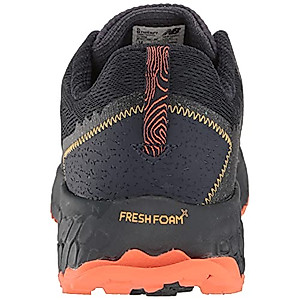 New Balance Men's Fresh Foam X Hierro V7 Running Shoe, Thunder/Vibrant Orange/Vibrant Apricot, 10 Wide