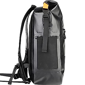 Breakwater Supply™ Meanhigh Dry Bag Waterproof Backpack for Men & Women, 25L, Medium/Large, Rolltop, for Surfing, Kayaking, Diving, Hiking, Motorcycle + Floating, Lightweight, Water Bottle Pockets