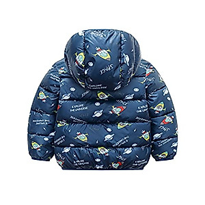 Srkrando Baby Outerwear Fleece Jacket Toddler Boys Puffer Coats Kids Winter Clothes 4t 5t