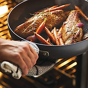 Anolon Advanced Hard Anodized Nonstick Griddle Pan/Flat Grill, 10-Inch, Gray