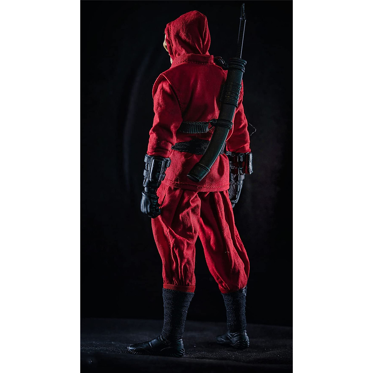 HiPlay 1/12 Scale Figure Doll Clothes, Ninja Suit, Outfit Costume for 6 inch Female Action Figure Phicen/TBLeague CM098(Red)