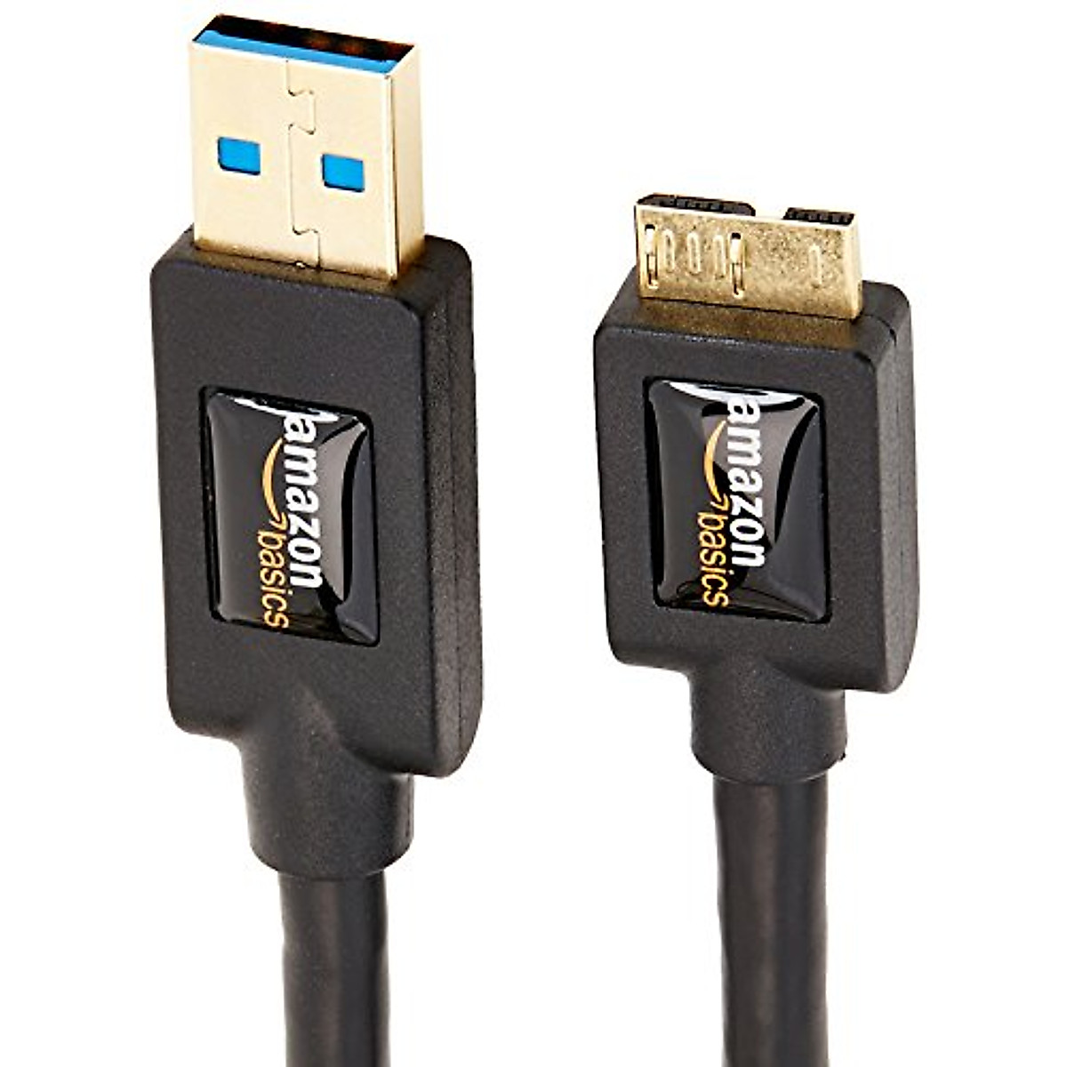 Amazon Basics USB 3.0 Cable - A-Male to Micro-B - 3 Feet (0.9 Meters), Black, Printer