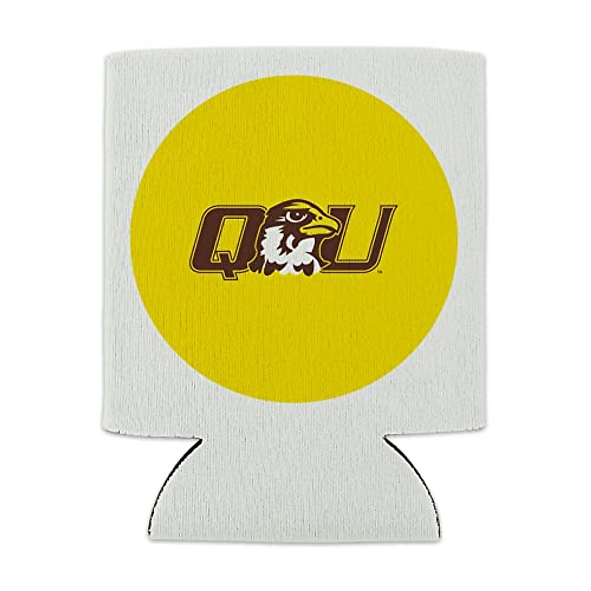 Quincy University Secondary Logo Can Cooler - Drink Sleeve Hugger Collapsible Insulator - Beverage Insulated Holder
