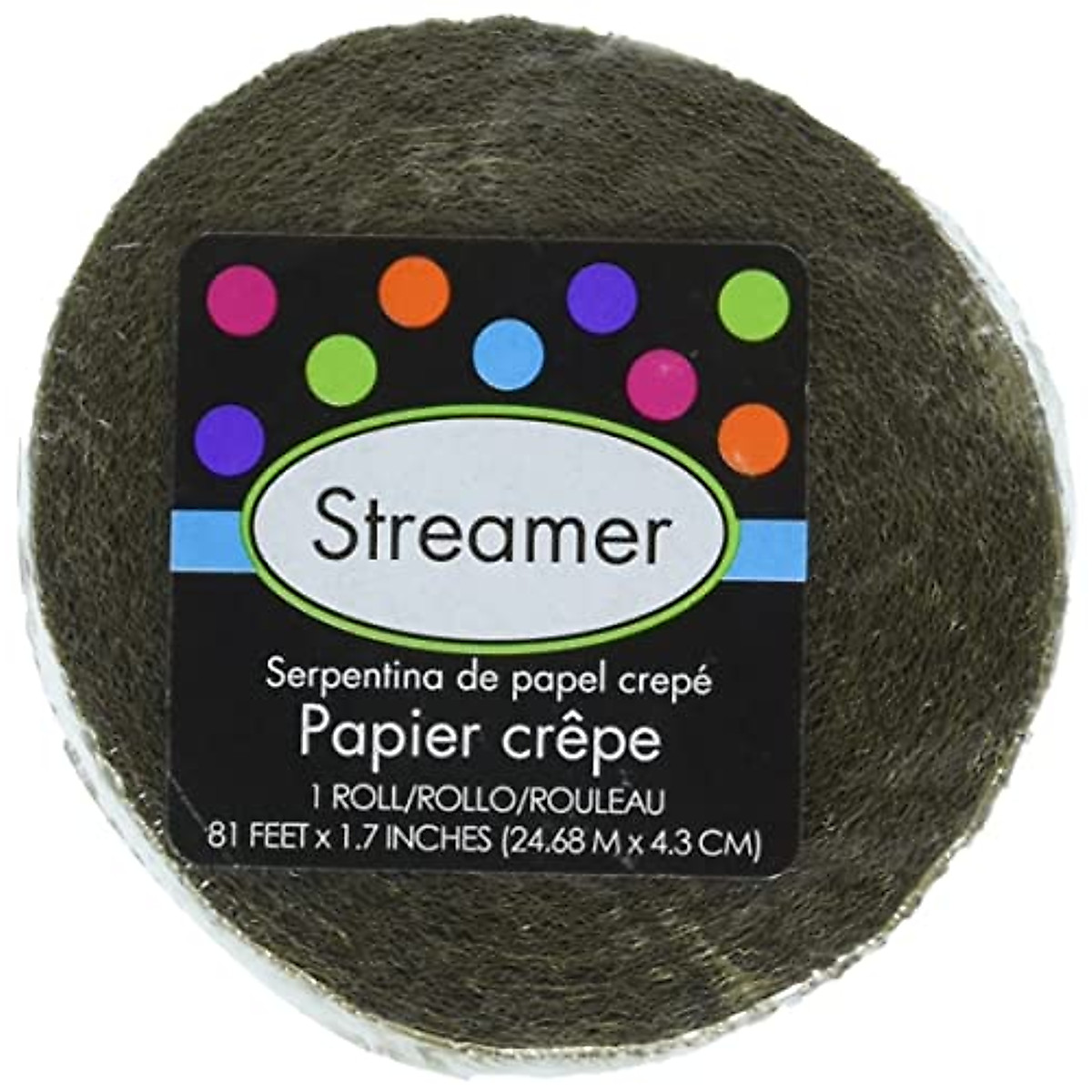 Amscan Crepe Streamer, 81 feet, Gold