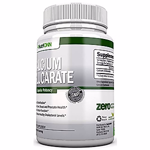 Calcium D-Glucarate - 500mg - 120 Vegetable Capsules - Superior Potency to Support Liver Detoxification, Estrogen Metabolism & Hormonal Balance - Helps with Prostate, Breast & Colon Health