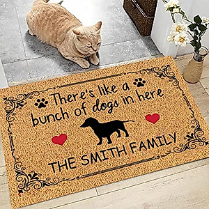JMETRIE Dogs' Home Here is a Group of Dog Printed Floor mats Blankets Small (Brown, One Size)