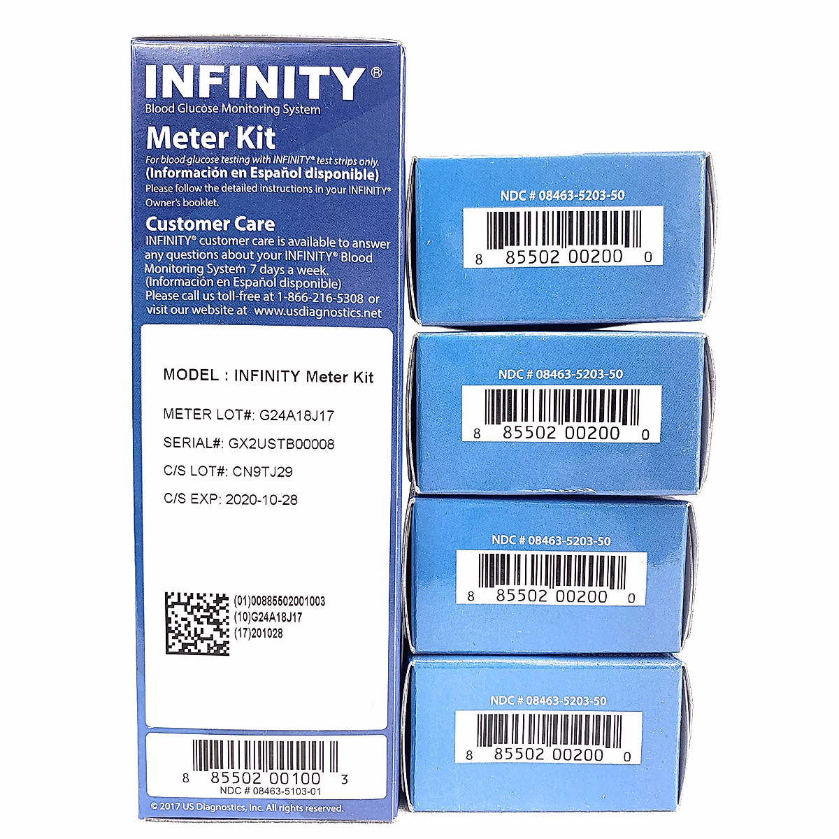 Free Infinity Meter w/Purchase of 200 Test Strips (4 Boxes of 50 Ct= 200 Ct Total)