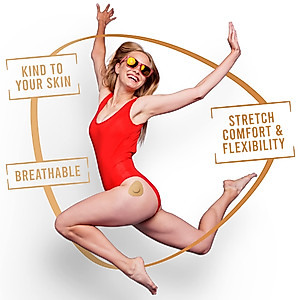 Not Just A Patch Freestyle Libre 2 Sensor Covers (20 Pack) CGM Sensor Patches for Freestyle Libre 2 - Water Resistant & Durable for 10-14 Days - Pre-Cut in Beige