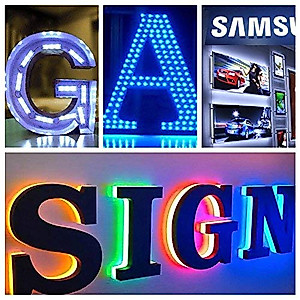 20FT Waterproof Colorful 5050 3 LED Light Module 12V RGB 120 LEDs With Remote Controller Power Plug for Outdoor Led StoreFront Signage Lighting