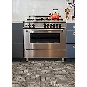 FloorPops Northwoods Peel & Stick Floor Tiles,Brown