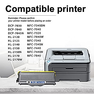 Feromyink Compatible TN360 TN-360 Toner Cartridge Replacement for Brother DCP-7030 7045N HL-2120 2140 2150 2150N MFC-7040 7340 7345DN 7345N 7440 7440N 7840W Printer (Black,3-Pack)