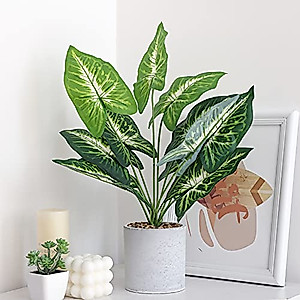 CEWOR 3 Pack Fake Plants Artificial Potted Faux Plants for Indoor Office Desk Shelf Bathroom Home Farmhouse Decor