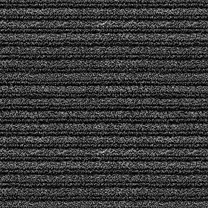 House, Home and More Indoor Outdoor Double-Ribbed Carpet Runner with Skid-Resistant Rubber Backing - Smokey Black - 3 Feet x 10 Feet