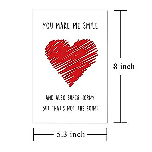 Naughty Anniversary Card, Love Card, Sexy Card for Boyfriend Husband, Girlfriend Raunchy Gift, Valentine's Day Card