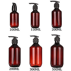 FKJLUN Soap Dispenser Pump 100/150/200/300/400/500ML Foaming Bottle Liquid Soap Whipped Mousse Points Bottling Shampoo Lotion Shower Gel Foam Pump Bottles Hand Lotion Bottle (Color : 200ml)