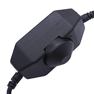 weideer 2Pcs DC12V-24V LED Strip Lights Dimmer Switch PWM Rotary Dimmer Controller Inline Dimmer Switch for LED String Lights Christmas Lights Black K-018-BK