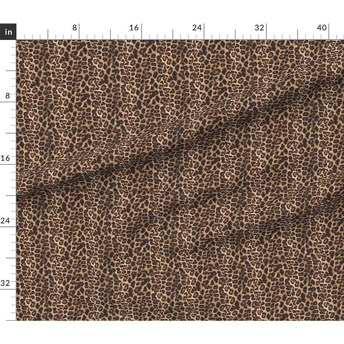 Spoonflower Fabric - Cheetah Leopard Brown Tan Printed on Petal Signature Cotton Fabric Fat Quarter - Sewing Quilting Apparel Crafts Decor