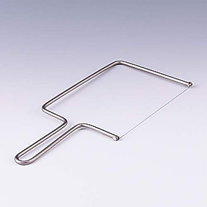 Cheese Slicer, Cheese Lyre Stainless Steel Cheese Wire Cutter - Cheese Knives Egg, Fruit, Dessert Slicer With Wire - Handheld Butter Cutter Tools for Soft Hard Block, With 2 Extra Wire