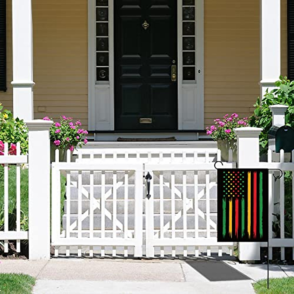 African American Garden Flag 12x18 Double Sided Juneteenth Flag Decoration Kwanzaa Black History Month Juneteenth Garden Houe Yard Outdoor Flag