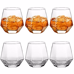 Clear Glass Beer Cups – 6 Pack – All Purpose Drinking Tumblers, 10 oz – Elegant Design for Home and Kitchen – Great for Restaurants, Bars, Parties – by Kitchen