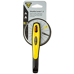 Topeak Shuttle Lever 1.2 Bicycle Tire Lever , Yellow, ﻿L x W x H 15 x 2.6 x 1.65cm / ﻿5.9” x 1.0” x 0.6”