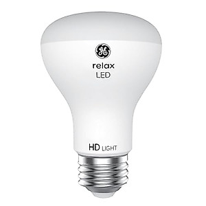 GE Relax 2-Pack 45 W Equivalent Dimmable Soft White R20 LED Light Fixture Light Bulbs