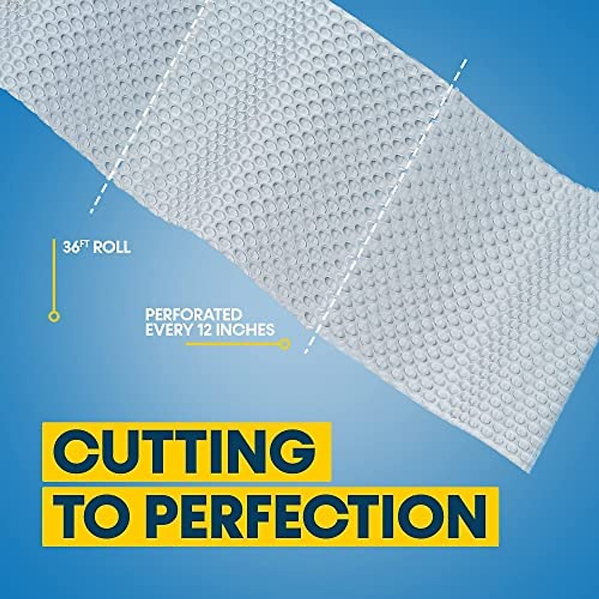 Bubble Cushioning Wrap Bubble Rolls Perforated Every 12 Inches - 12 Inches x 72 Feet Total - Ideal for Shipping Packing Moving Bubble Packing Moving Wrap