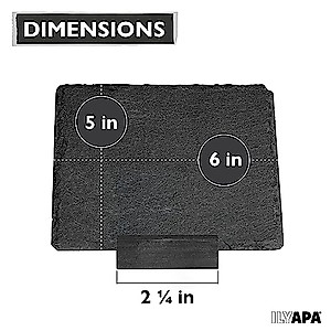 lyapa Mini Chalkboard Signs for Tables, 8 Pack - Rustic 5x6 Inch Small Slate Tabletop Chalkboards with Black Wood Stands Set, 8 Wooden Tabletop Chalkboard Sign, Decorative Small Chalkboard