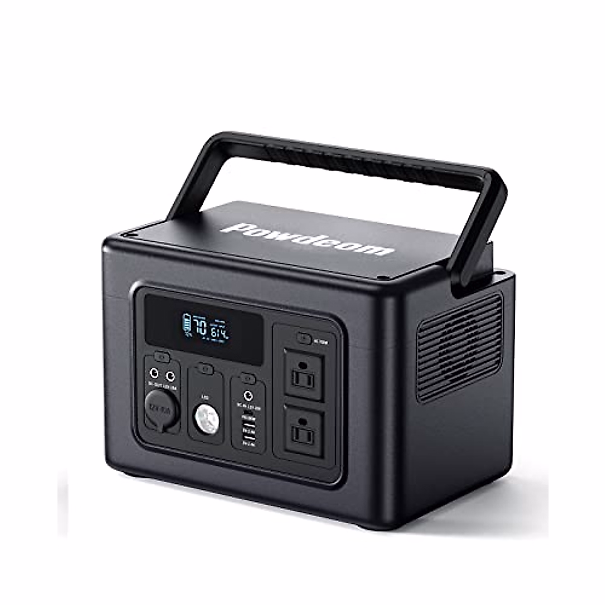 Portable Power Station, 614Wh LiFePO4 Battery Pack with 110V/700W AC Outlet (Solar Panel Not Included), Recharge 0-80% Within 1 Hour, Outdoor Solar Generator for CPAP, Camping