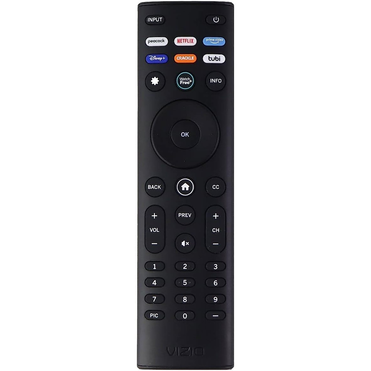 Vizio Remote Control (XRT140V3L) with Peacock/Netflix/Prime/Disney/Tubi Hotkeys