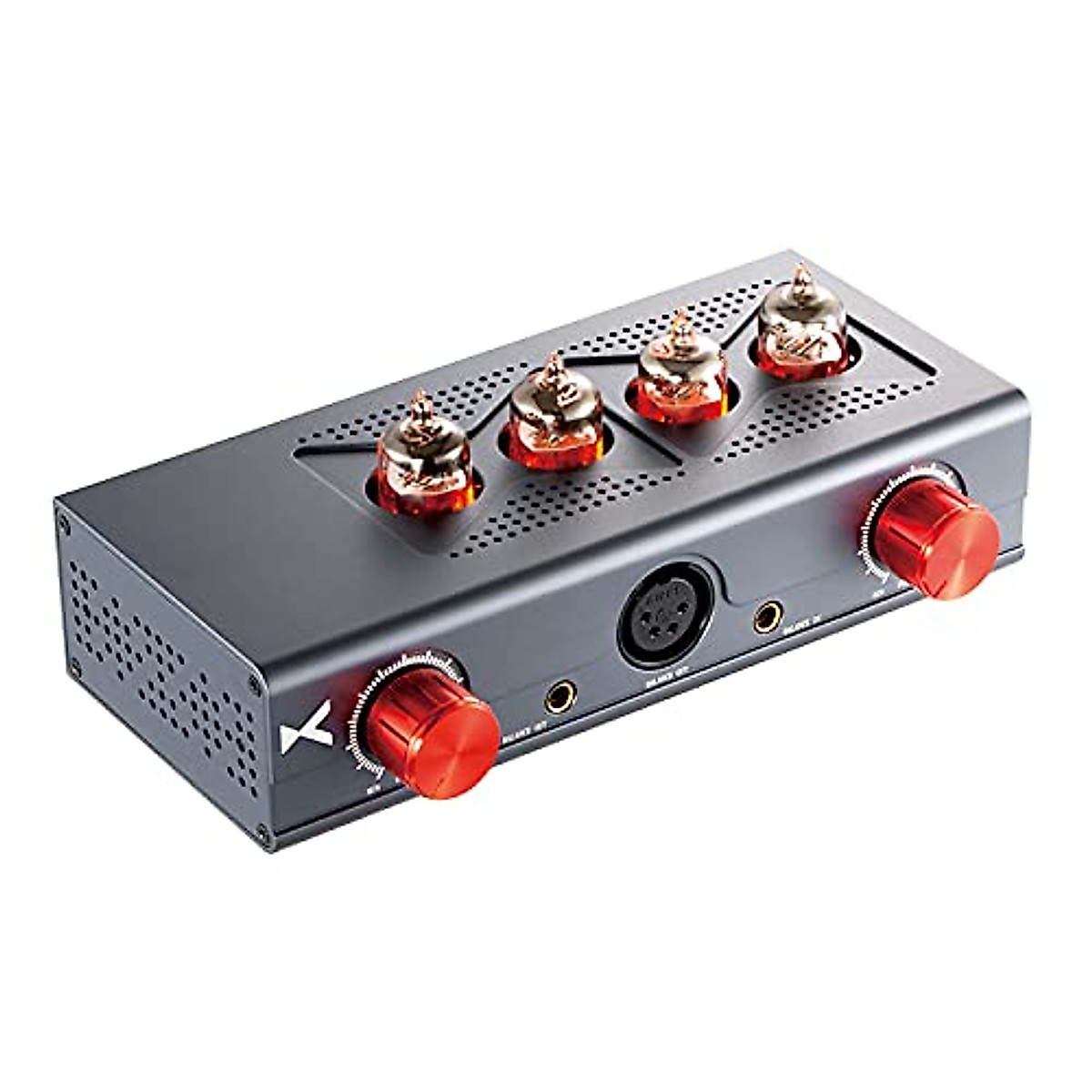 Linsoul Xduoo MT-604 Tube + Transistor Hybrid Headphone Amplifier Pre-Amplifier with Four 6J1 Balanced Tubes, Independent L&R Volume Control