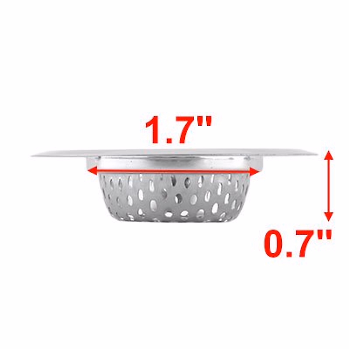 uxcell Bath Shower Sink Basin Net Strainer Drain Drainer Stopper 73mm Dia 2pcs