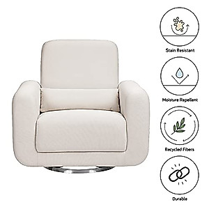 Tuba Extra Wide Swivel Glider in Eco-Performance Fabric | Water Repellent & Stain Resistant