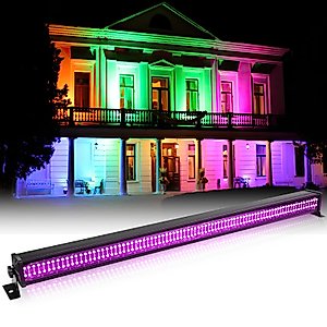LED Wall Washer Light, 336 LEDs 70W RGB DJ Light Bar, Stage Light Bar Support DMX & RDM Control, LED Stage Lights for Indoor Disco Party Church Birthday Bar Wedding