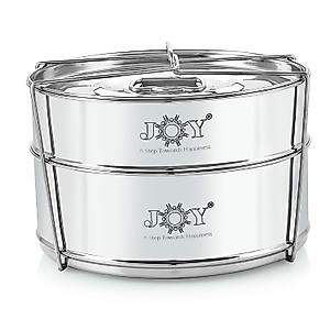 Stackable Stainless Steel Insert Pans - 8QT- Inserts for Instant Pot - Pan for Instapot - Accessories for Instant Pot- Size 8QT - Pressure Cooker Steamer Pan Accessories (8QT)