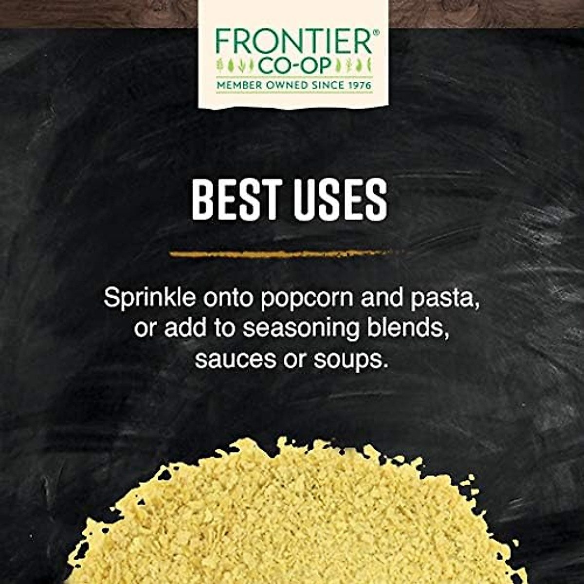 Frontier Nutritional Yeast Mini Flakes, 1-Pound Bulk Bag, Essential B Vitamins, Non-Irradiated, Kosher Yeast