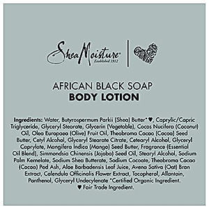 Sheamoisture Soothing Body Lotion for Troubled Skin African Black Soap Lotion with Shea Butter 13 oz