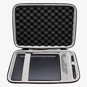 LTGEM Tablet Case for Wacom Intuos Small/Small Bluetooth Graphics Drawing Tablet fits Model # CTL4100 or XPPen Graphics Tablet fits Model # StarG640
