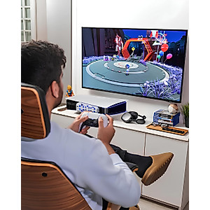 Anspect PS5 Cooling Fan, PS5 Accessories Cooler with High-Performance Cooling Fans(7000RPM), LED Light, Air Balance Blade, USB3.0 Hubs, Efficient Cooling System for PS5 Digital/Disc Edition