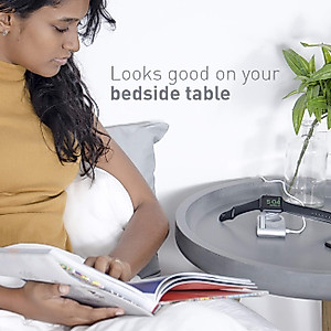 Apple Watch Charger (MFi Certified) Portable and Foldable to Enable Nightstand Mode with Included Charger USB Cable Cord for Apple iWatch Series 1/2/3/4/5/6/7/8/SE/Ultra for Home, Work or Travel