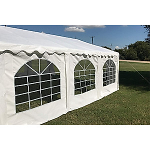 DELTA 20'x20' Budget PE Party Tent Heavy Duty Upgraded Galvanized Wedding Tent Canopy Big Tents Carport Outdoor Event