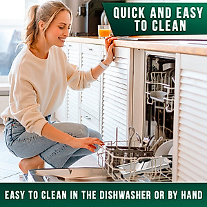 WENDERK Adjustable Stainless Steel Mandoline Food Slicer with Cut Resistant Gloves [Upgraded] - Professional Handheld Kitchen Mandolin Julienne Cutter to Slice Vegetables Fruits Chips French Fry