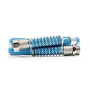 Camco 22813 4ft Premium Drinking Water Hose, Lead and BPA Free, Anti-Kink Design, 20% Thicker Than Standard Hoses 5/8" Inside Diameter, 4 Feet, Blue