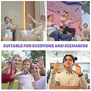 GESUNDHOME Hand Operated Mini Drones, Fidget Flying Spinner with Lights, UFO Drone Flying Toys, Cool Stuff Gadgets Christmas Birthday Gifts for Boys Girls Teens 8 9 10 11+