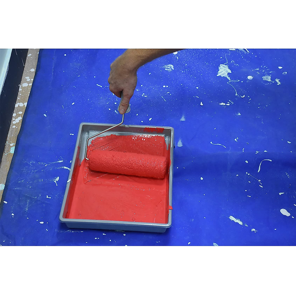 ROLLINGDOG Paint Drop Cloth - Heavy Duty and Reusable Paint Drop Cloth for Painting,Furniture & Floor Protection(Size 9 x 12 Ft - Pack of 2)