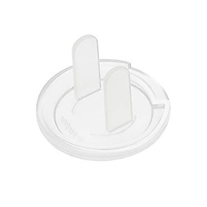 PandaEar Outlet Plug Covers(52 Pack) Clear Child Proof Electrical Protector Safety Caps with Adult Easy Release Concave Design