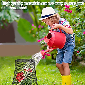 Dukelai 10 Pcs Chicken Wire Cloche Plant Covers Garden Netting Metal Heavy Duty Plant Protectors from Animals for Keeping Bunnies Chicken Squirrels Birds Other Out 9.13×9.13 in