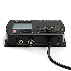 Milwaukee Instruments MC122US pH Controller with Hi/Low Range Alarm, 2 Point Manual Calibration, 0.0 to 14.0 pH Range
