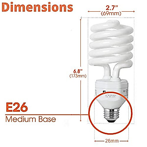 Xtricity CFL Bulb, 4100K Cool White, 150W Eqv (40W) High Lumen, Compact Fluorescent Light Bulb 150W Equivalent, 2650 Lumens, T4 Spiral - E26 Medium Base, 120V, Daylight (Pack 1)